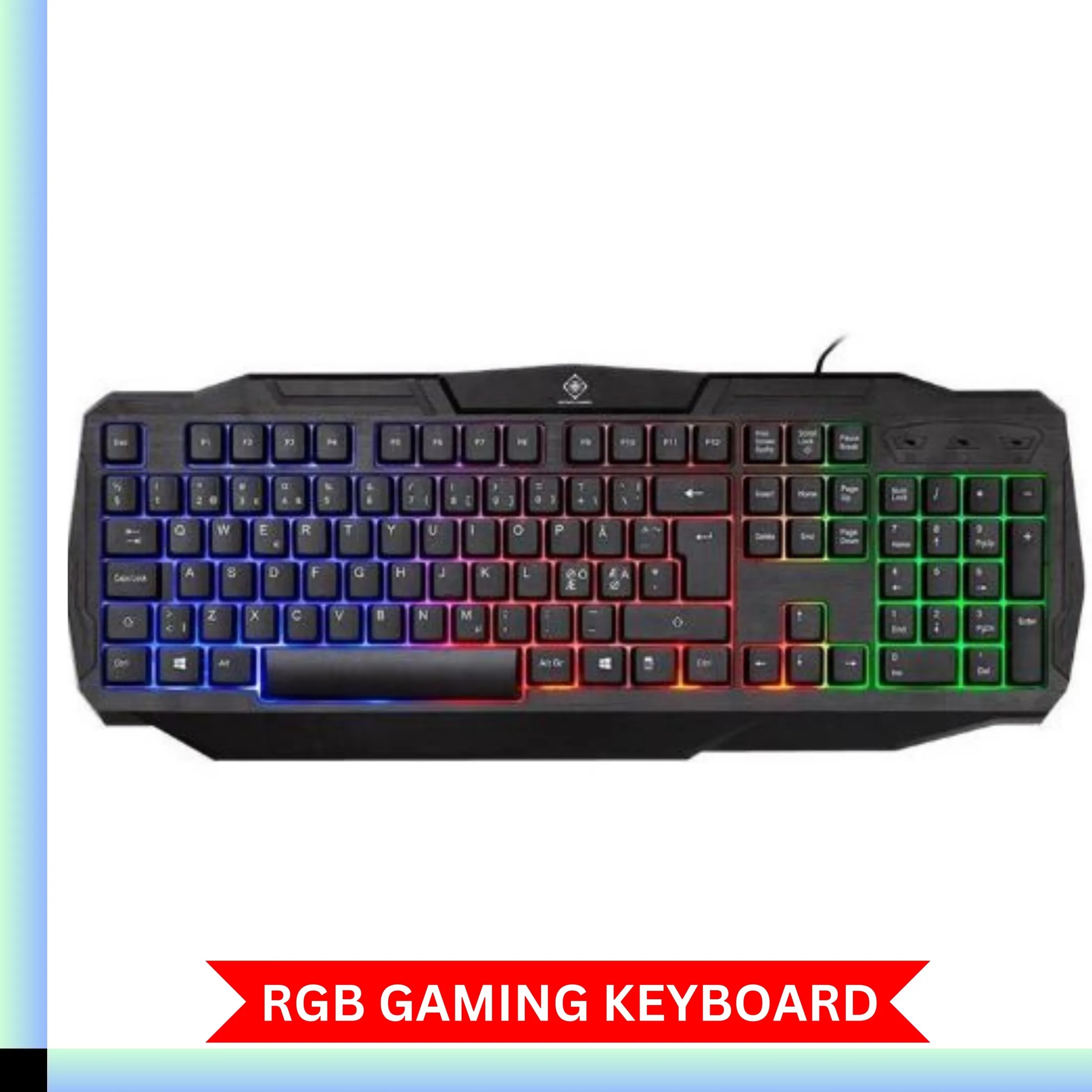 RGB Gaming Keyboard & Mouse Combo - 7 Colour Wired RGB Mouse and ...