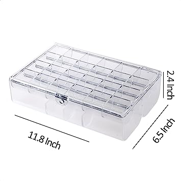 24 Grid Transparent Acrylic Jewelry Box organizer. | Daraz.pk