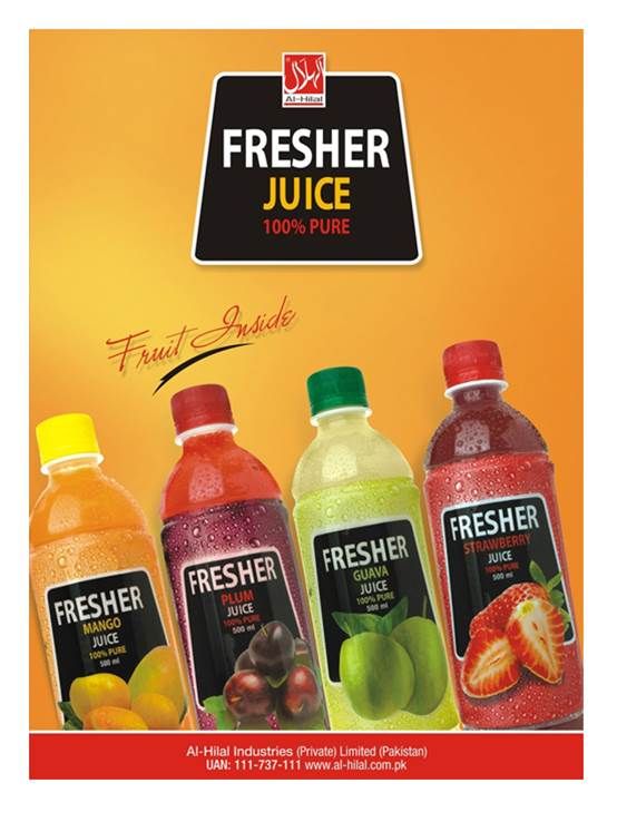 Fresher Juice 1L x 6 Bottles - Premium Natural Refreshment, No Added ...