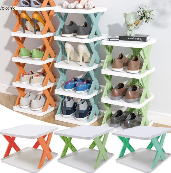 Modern DIY Shoe Rack X-shaped (4/5/6 Layers) | Daraz.pk