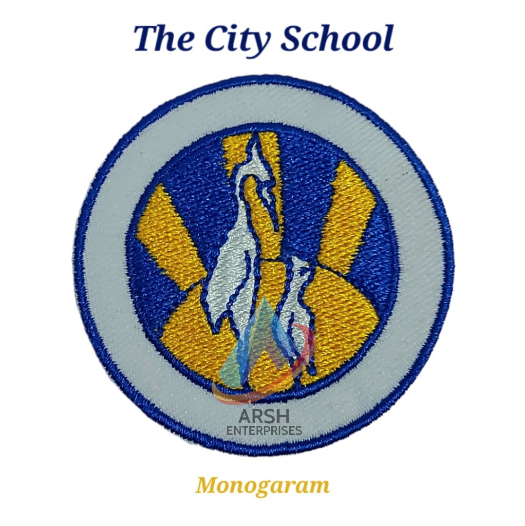 The City School Uniform Monogram: High-Quality Logo Patch with ...
