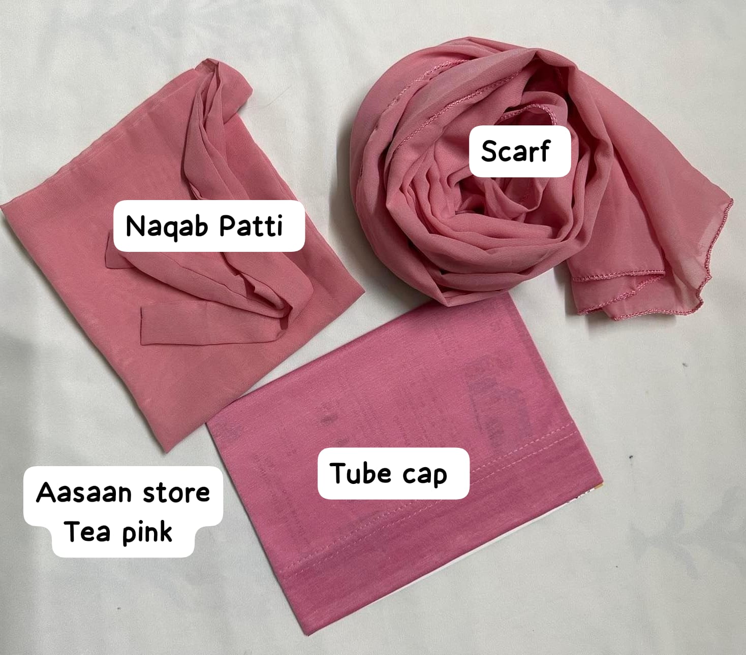 Chiffon Georgette Hijab Scarf Plus Niqab Patti Plus Cap stoller for ...