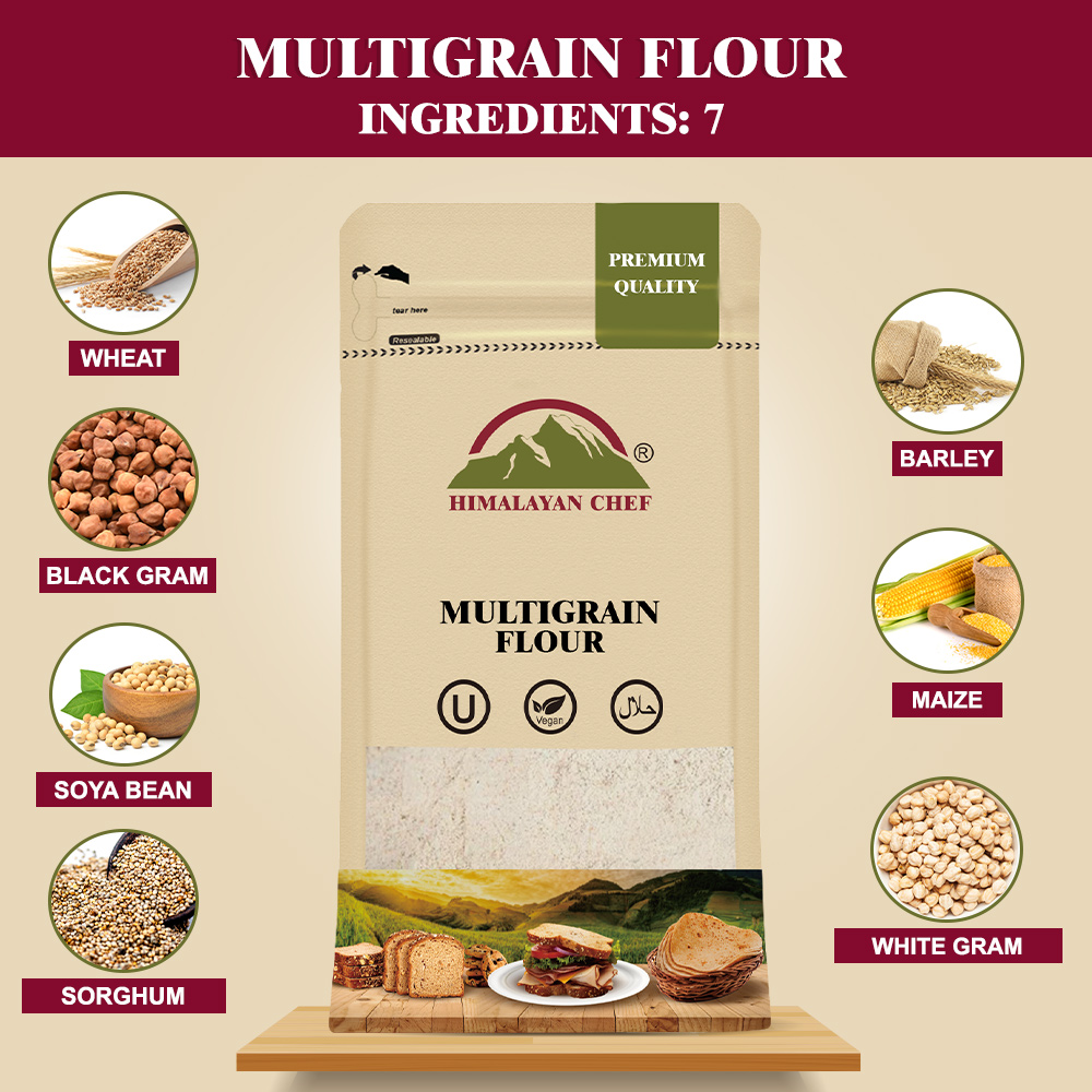 Himalayan Multigrain Diet Atta with 7 Grains - 4.5 KG | Daraz.pk