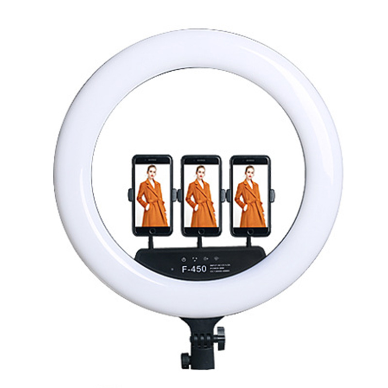 JM Jadoon 36 CM 45 CM Ring Light With 288 LED Dimmable 5600K With Mobile Holder For SmartPhone ...