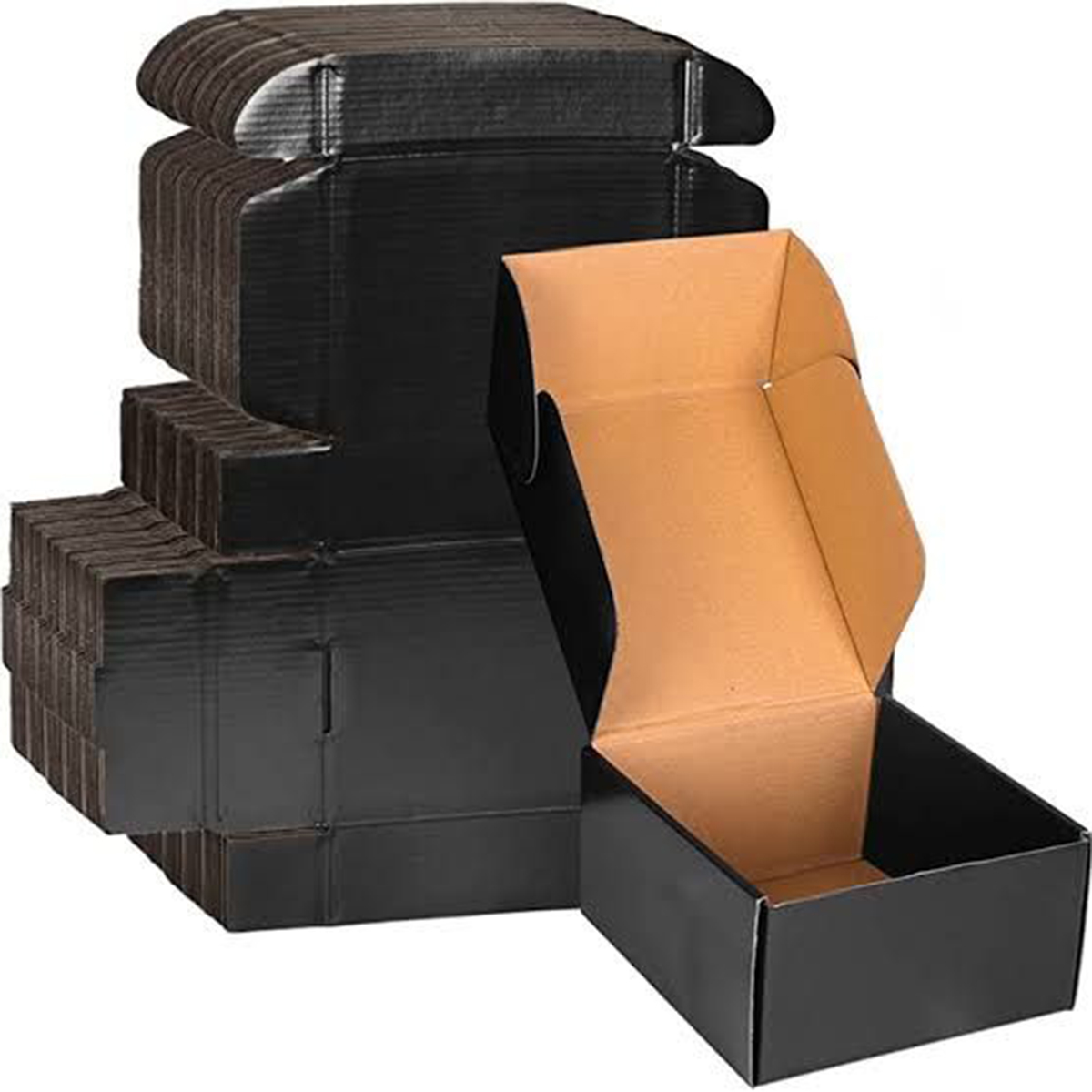 Premium Black 4 Layers Hard Boxes With Lamination Size 4X4X2 Inches ...