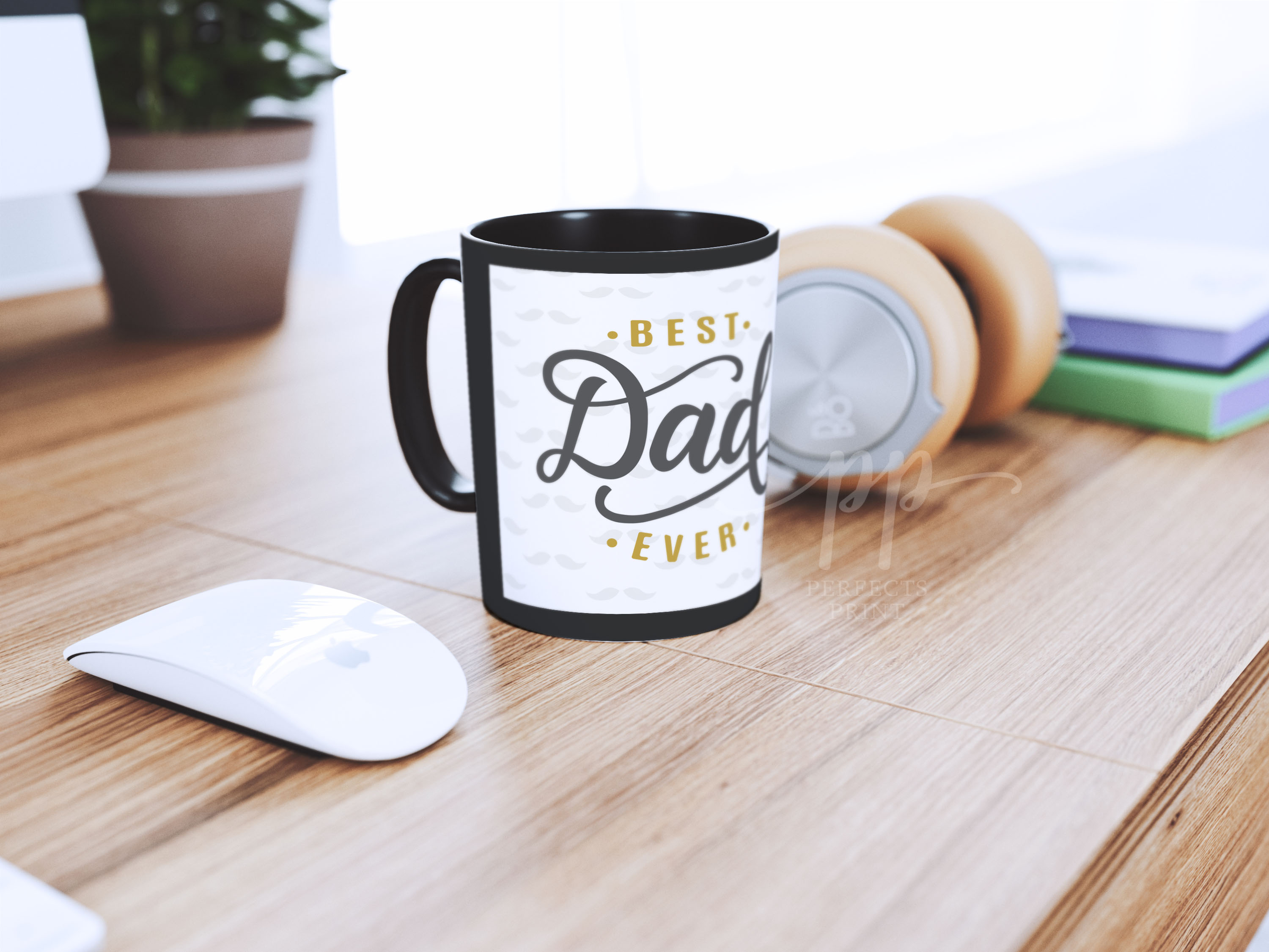 Unique Patch Mug Best Dad Ever Dad Patch Mug Custamized Patch Mug 330Ml ...