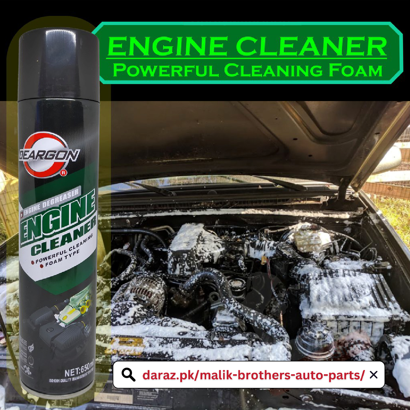 Deargon Engine Cleaner Engine Degreaser Foam Spray 650ml | Daraz.pk