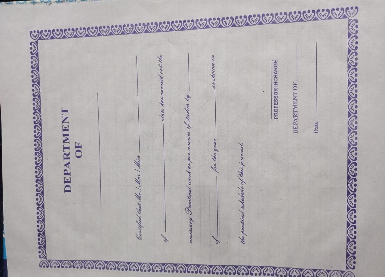 Practical Copy,Note Book One Sided Narrow Lines Other Side Blank Pages ...