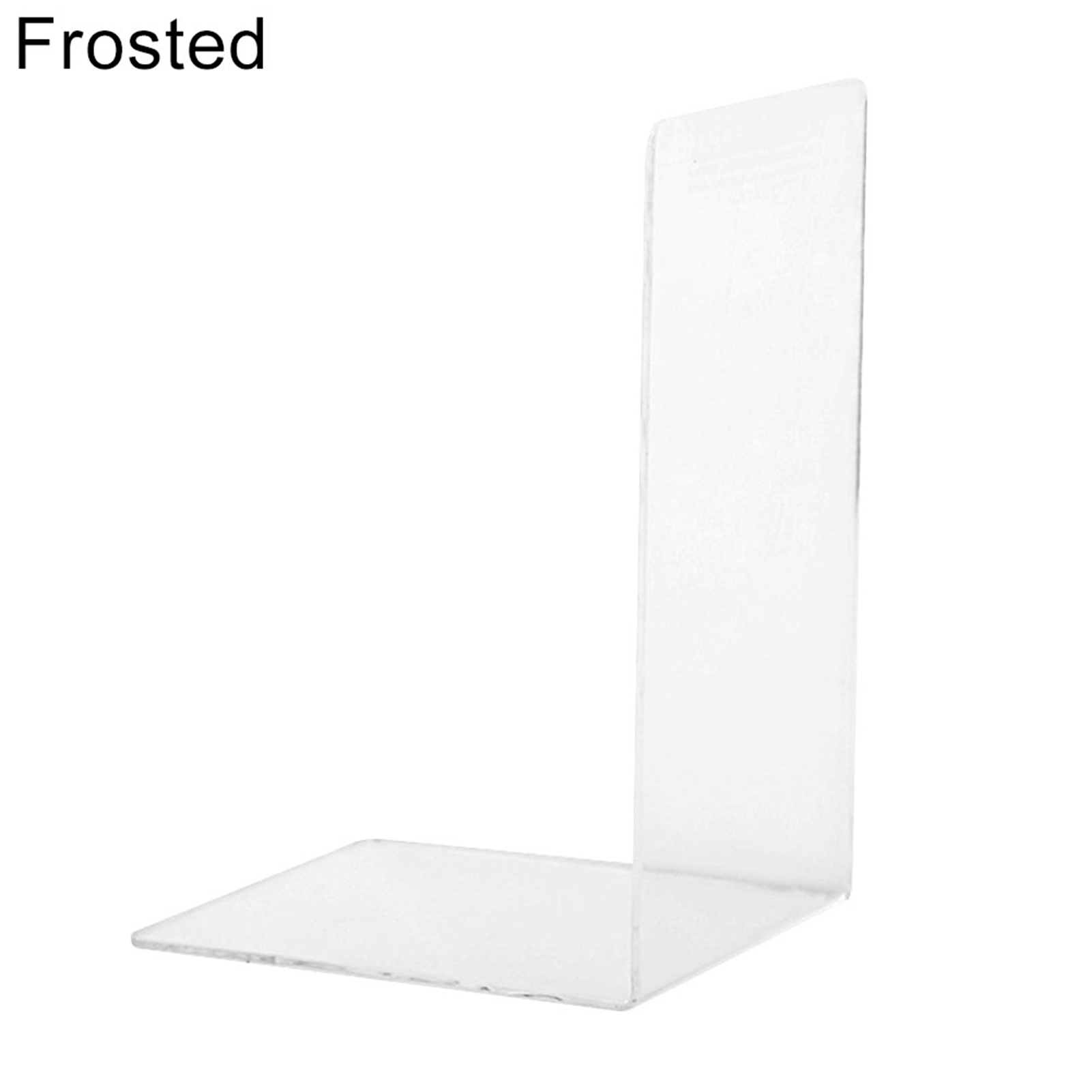 1Pc Transparent Acrylic Bookend Stand Bookshelf Desktop Decorative ...