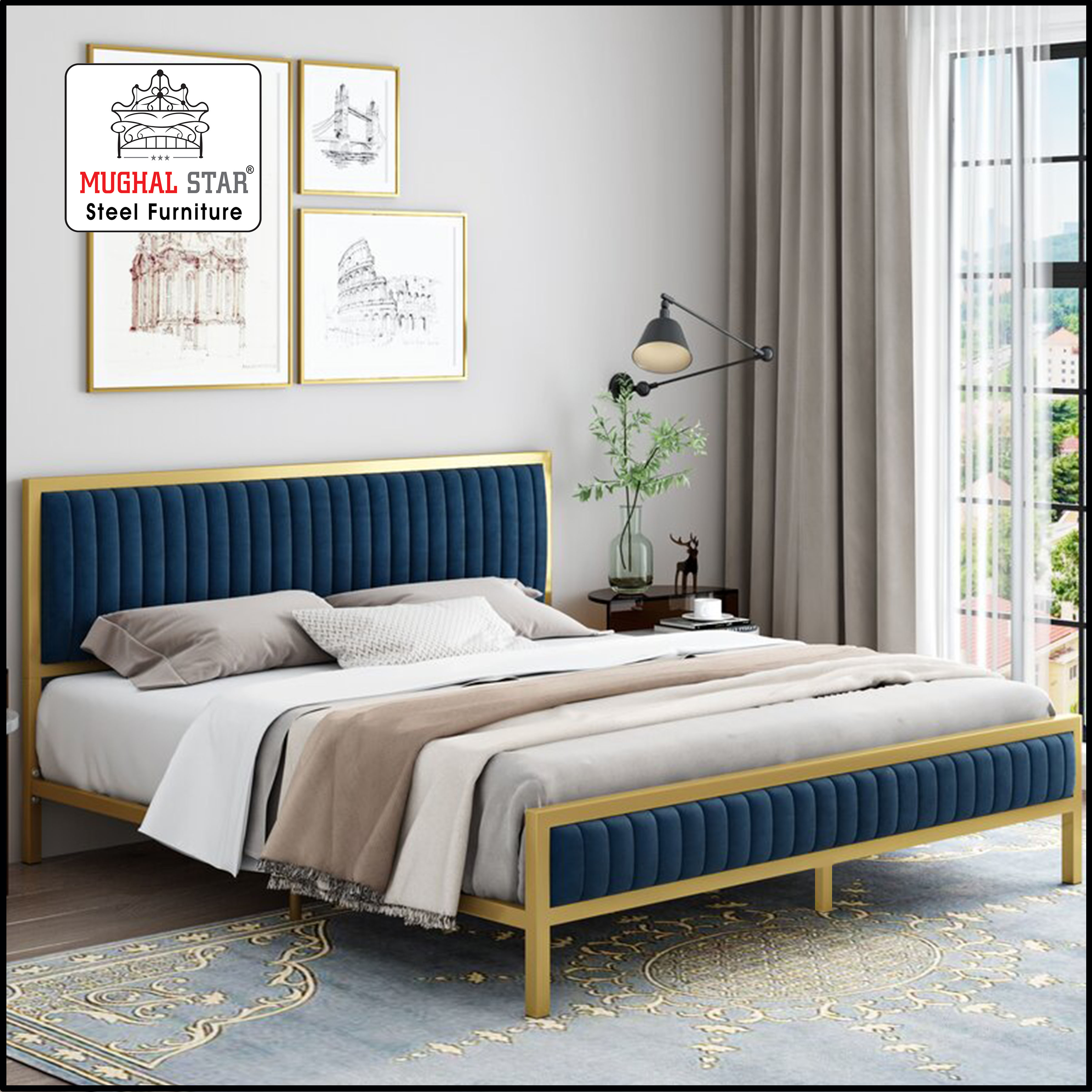 Super Delux Bed, Iron Bed, Double Bed, Mughal Star Steel Furniture ...