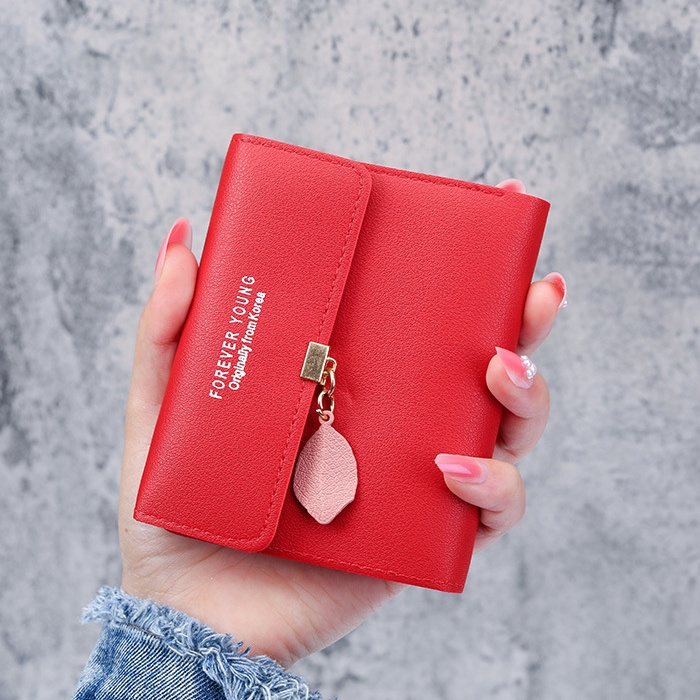 Forever Memory Leaf Charm Mini Wallet for Women and Girls | Daraz.pk