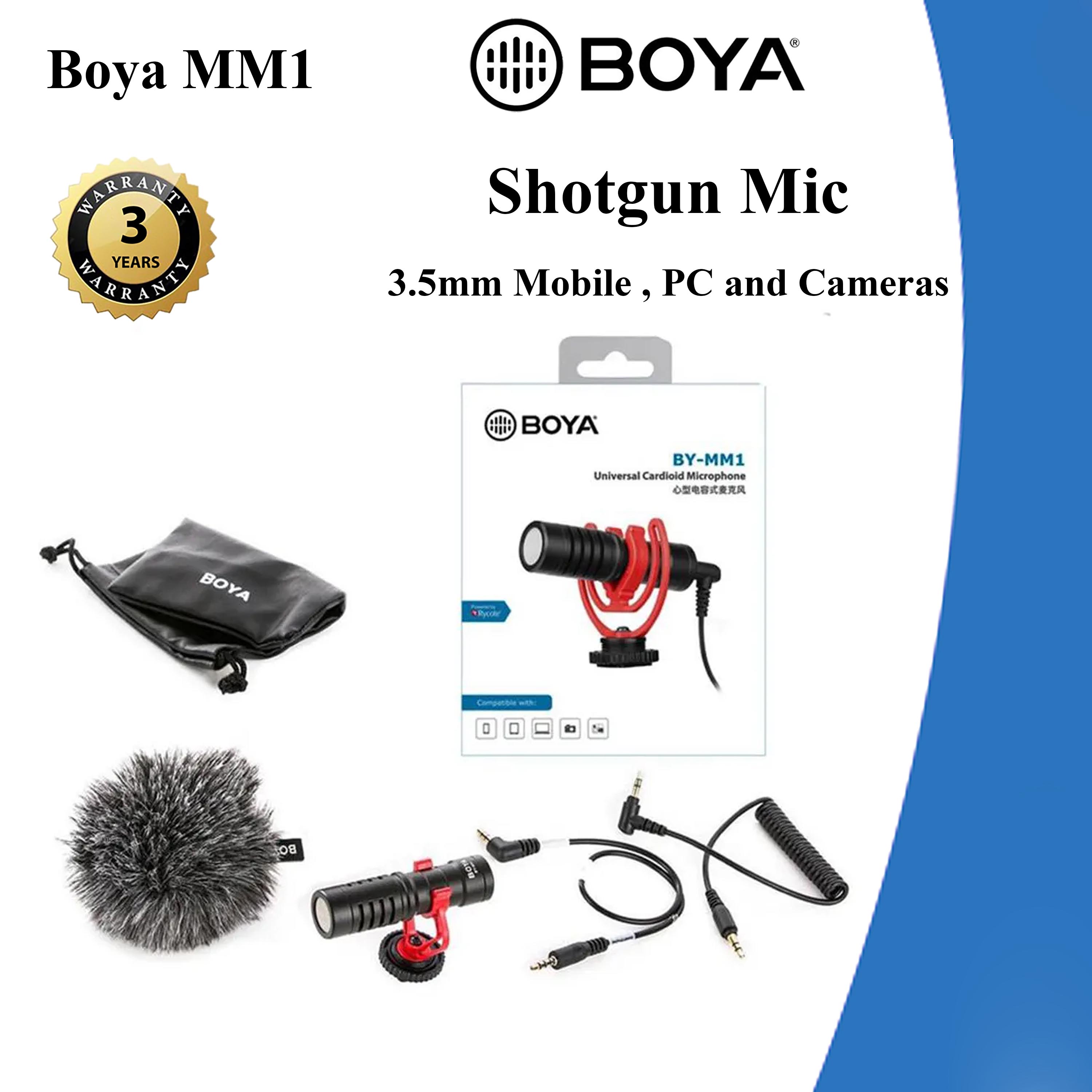 3 Years Warranty - BOYA Directional Mic BY-MM1 MM1 On-Camera Video ...