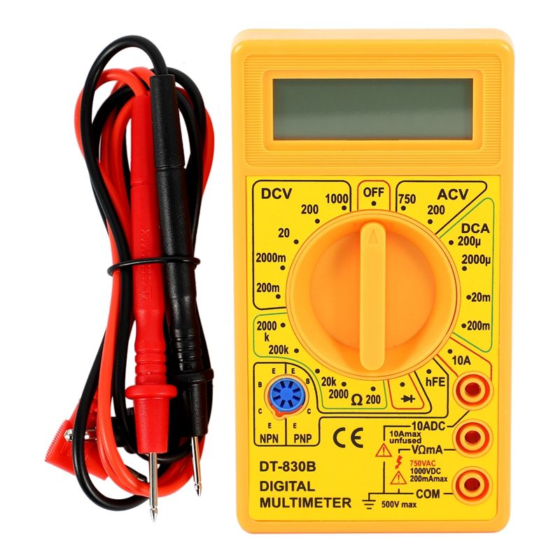 LCD Digital Multimeter DT-830D With Buzzer Voltmeter Ohm meter Ammeter ...