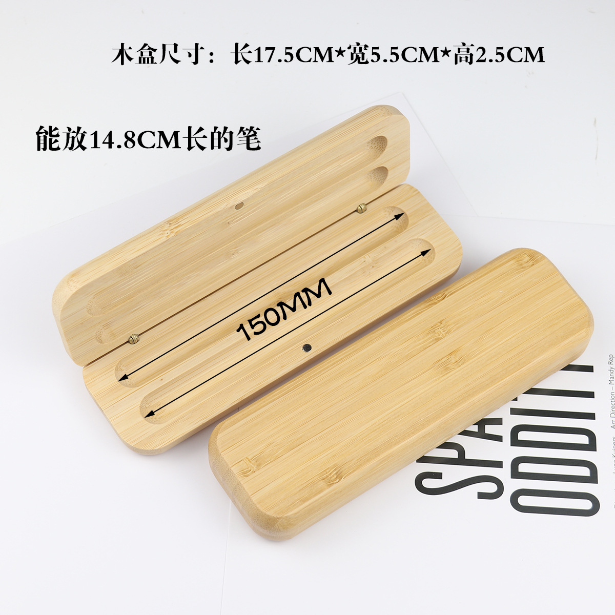 High-grade bamboo ballpoint pen handy business gift fountain pen set ...