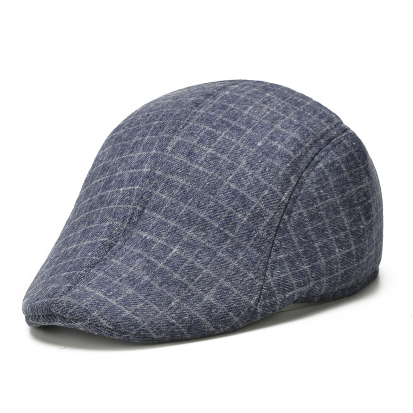 Newsboy style Mens cap Vintage One-size Herringbone pattern Flat cap ...