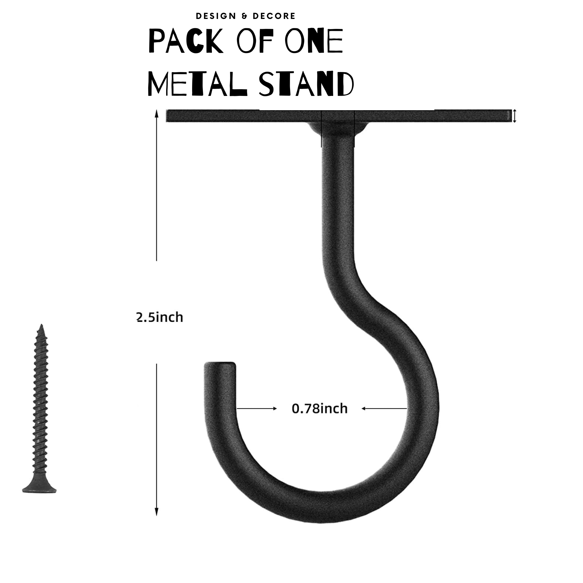 Ceiling Hooks Hanging Plants 2.5inch Ceiling Hook Plant Hook | Daraz.pk