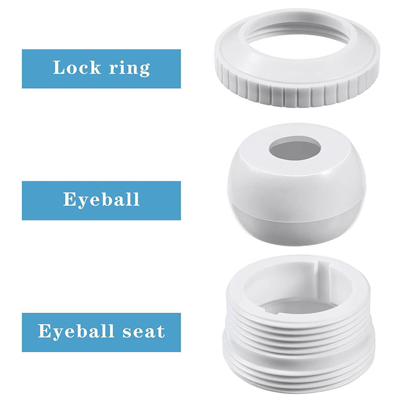 3Pcs Nozzle PVC Nozzle for Swimming Pool Opening Eyeball Nozzle Flow ...