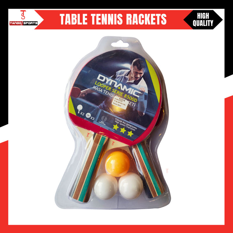 Professional Table Tennis Rackets and 3 Balls Set – 8500D | Table ...