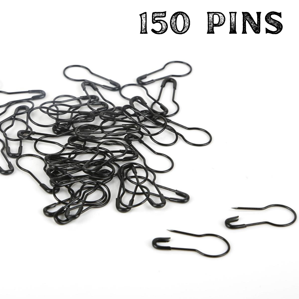 Imported Coil Less Black Safety Pins For Women Muslim Hijab Scarf Coil ...