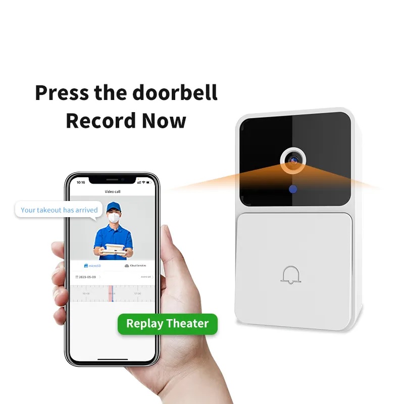 WIFI Smart Video Doorbell Smart Phone Camera With Intercom Voice ...