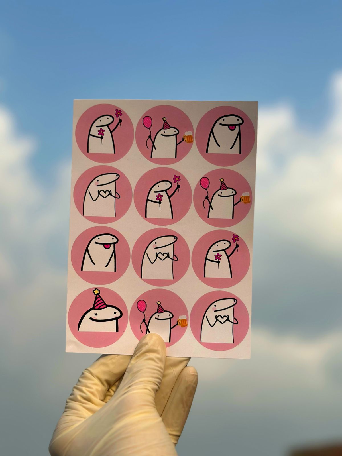 Cute Greetings Mood Sticker Sheet - Mini Uncut Stickers | Daraz.pk