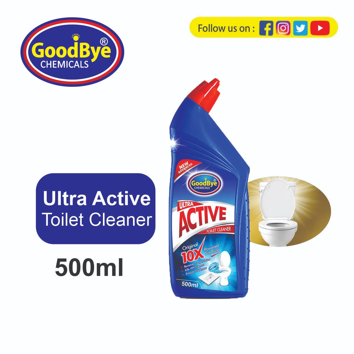 GoodBye Ultra Active Toilet Cleaner Original 500ML | Daraz.pk