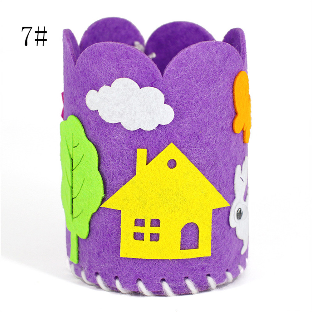 Pen Container DIY Pencil Holder Children Craft Kits Kids Educational ...