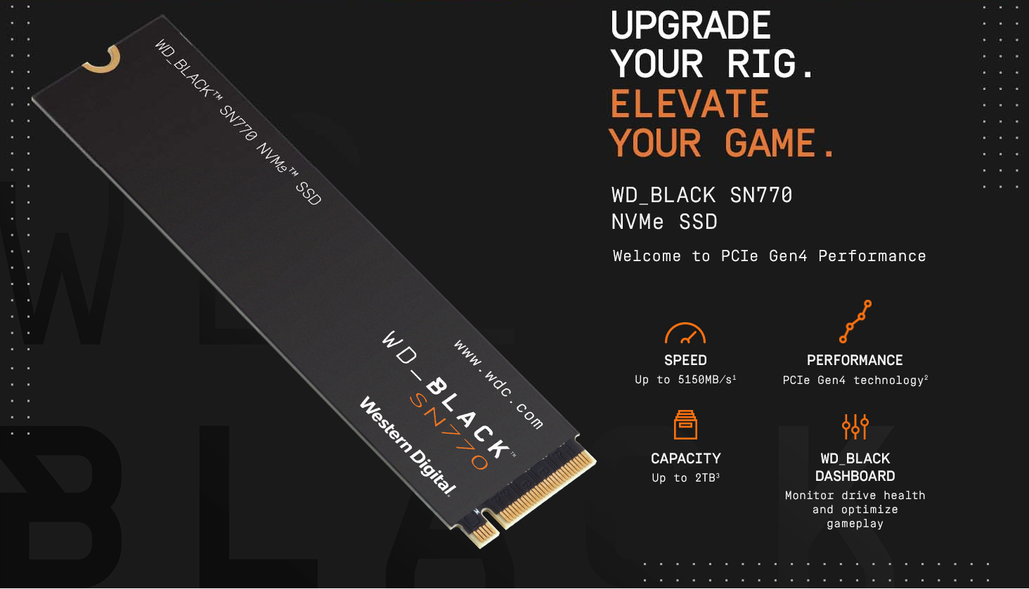 WD Black 500GB SSD SN770 NVMe Internal Gaming SSD — PakSell