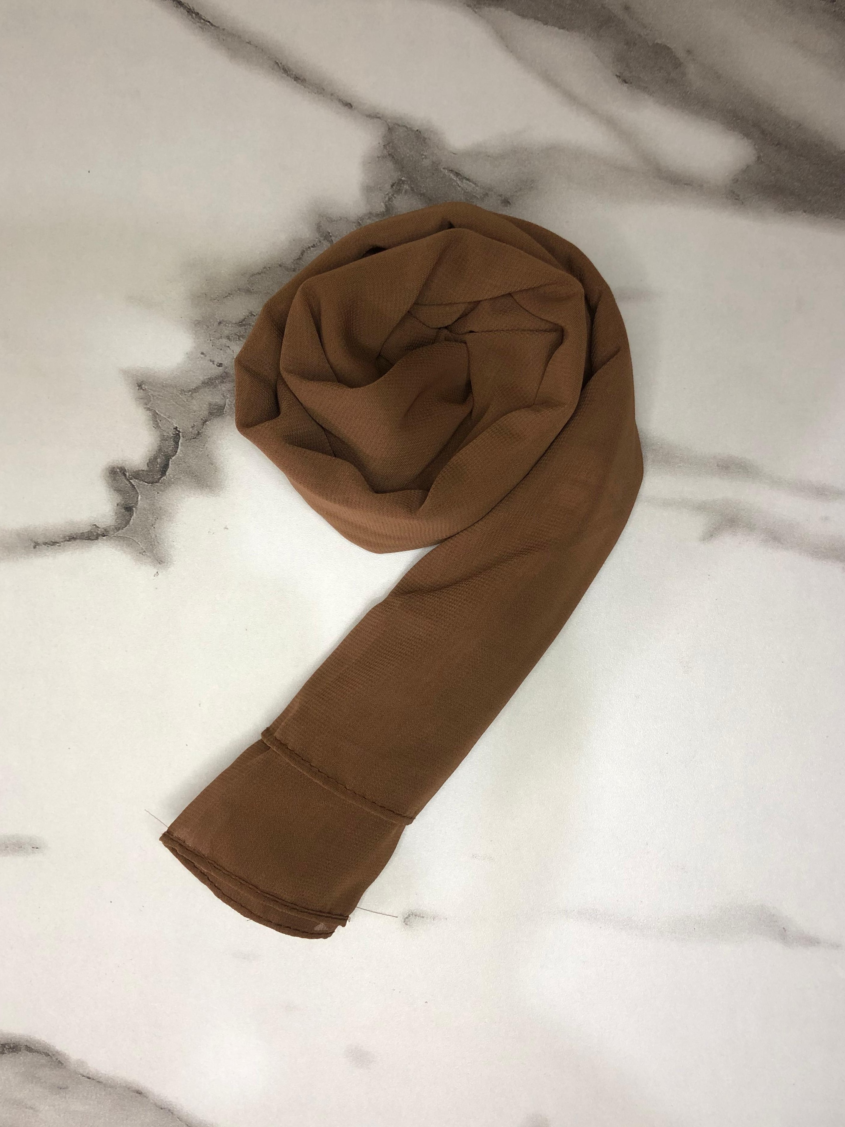 Chiffon Georgette Hijab Scarf for girls Easy to wear Double Loop Plain ...