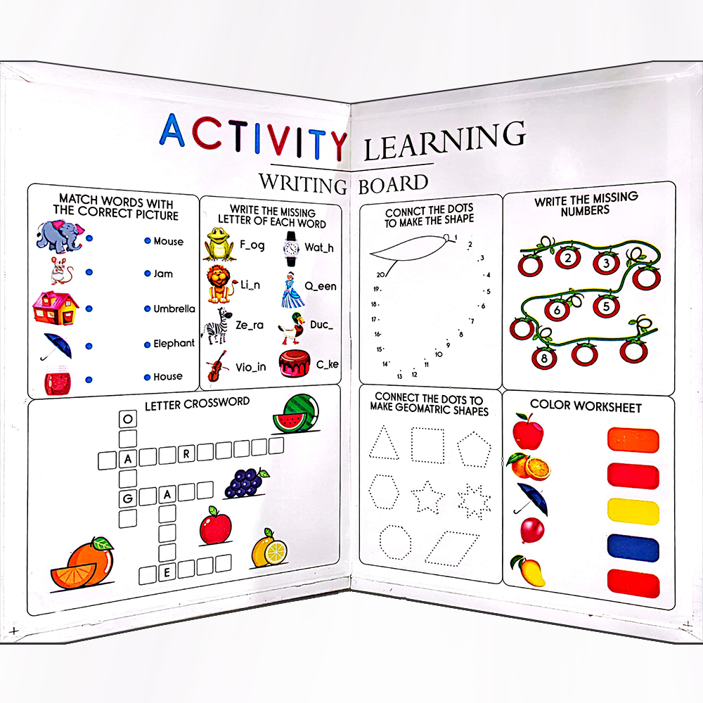 Whiteboard Notebook of Writing Activity for Kids - Tracing and Writing ...