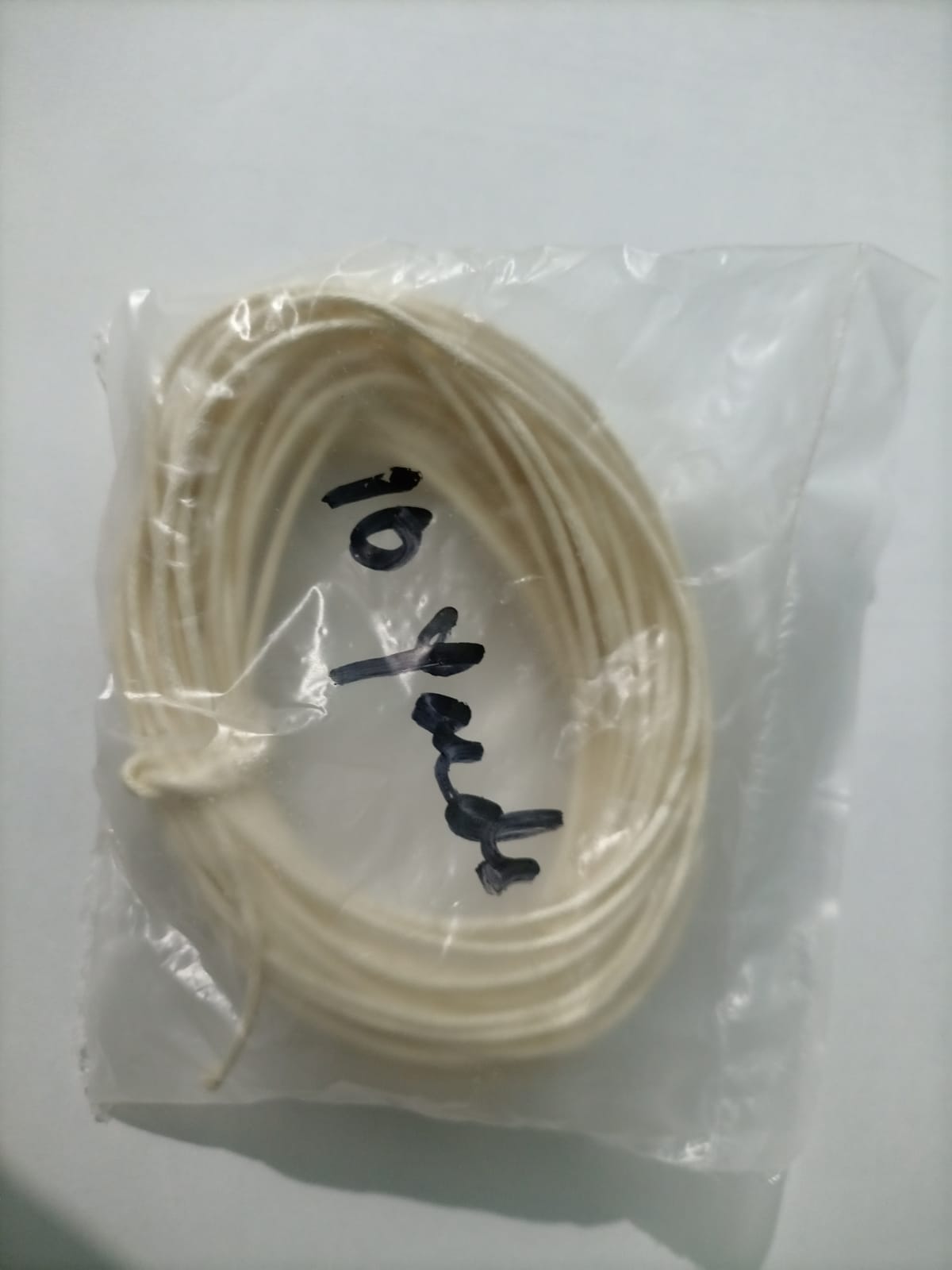 Creamy waxed cotton wick for candle making (imported) 1.5mm | Daraz.pk