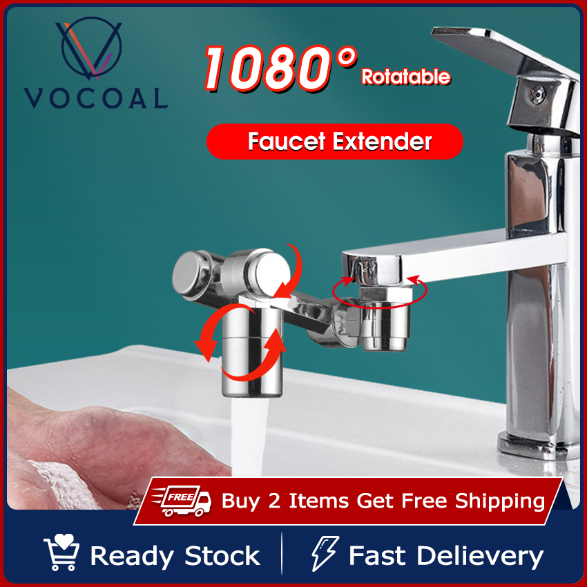 Vocoal Faucet Robotic Arm Faucet 1080 ° Universal Rotation Faucet ...
