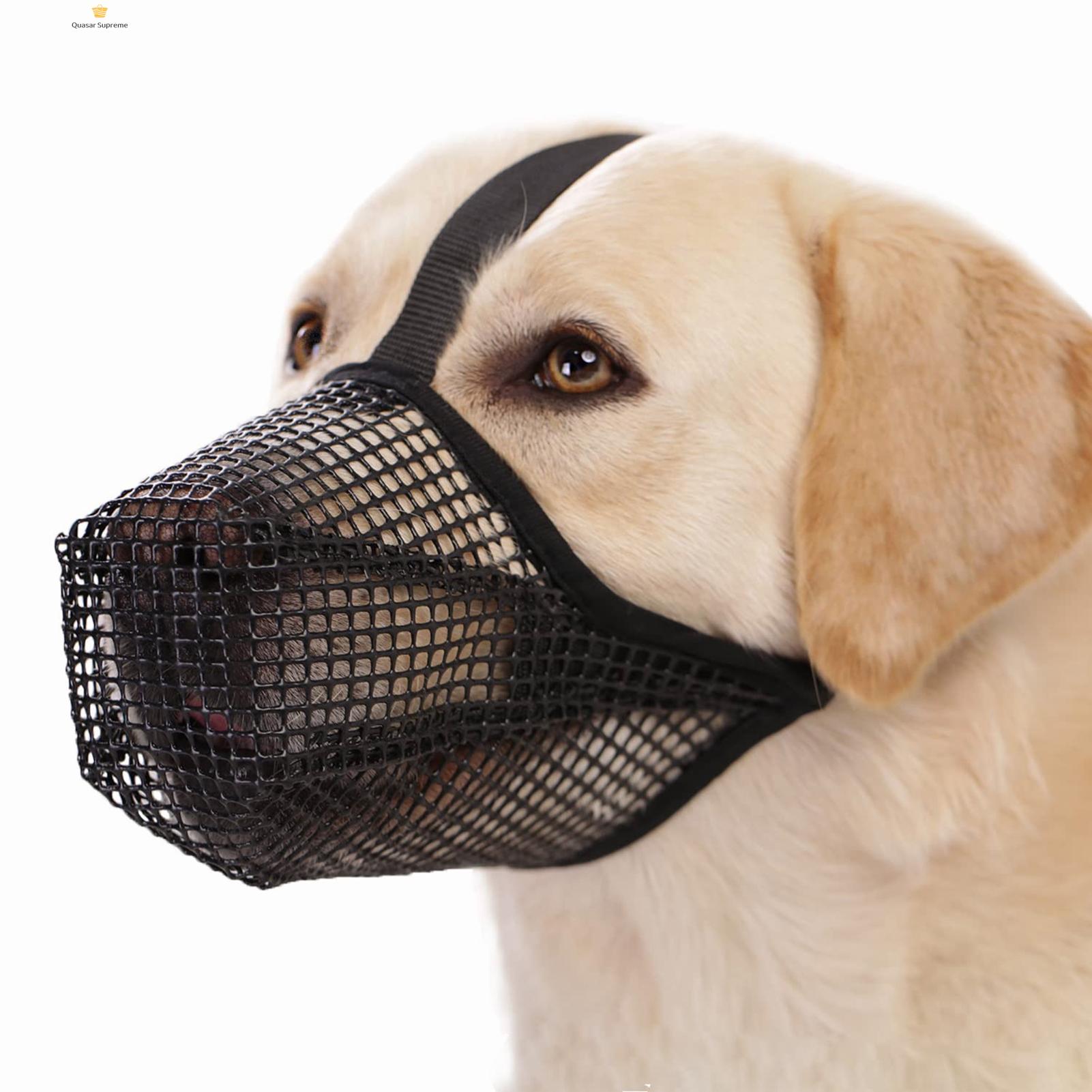 Quasar Dog Muzzle Unbound Chewing Dog Mouth Cover | Daraz.pk
