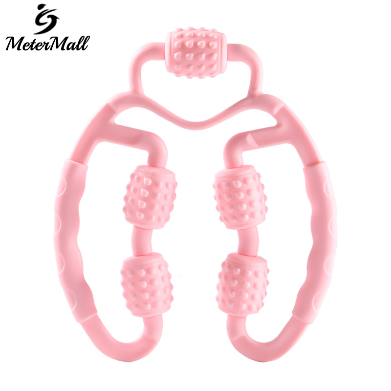 MeterMall Fascia Muscle Roller 5-wheel Trigger Point Roller Massager ...