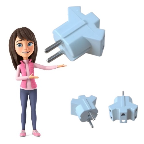 3 Way Switch 220V Multi Switch 1 To 3 Power Plug Switch Socket Round ...