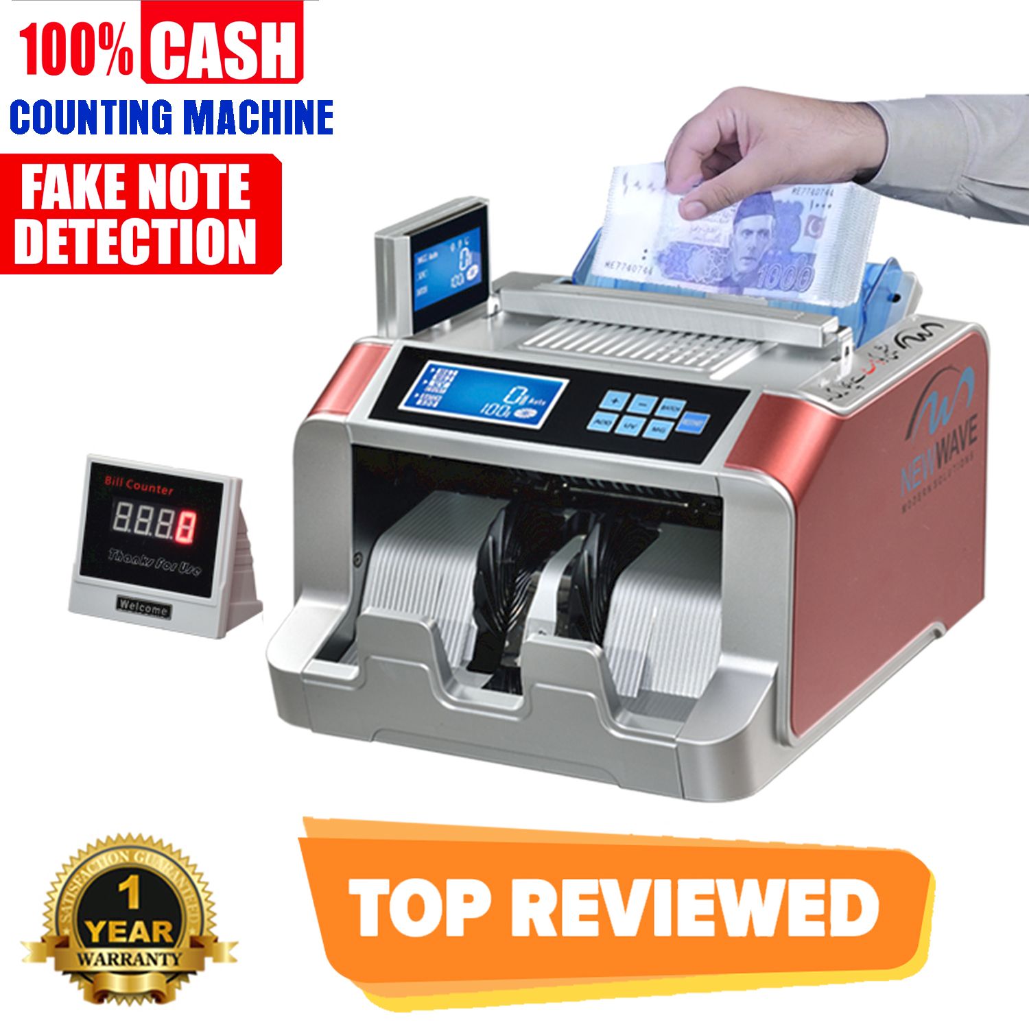 Cash currency bill money counting note checker detection machine ...