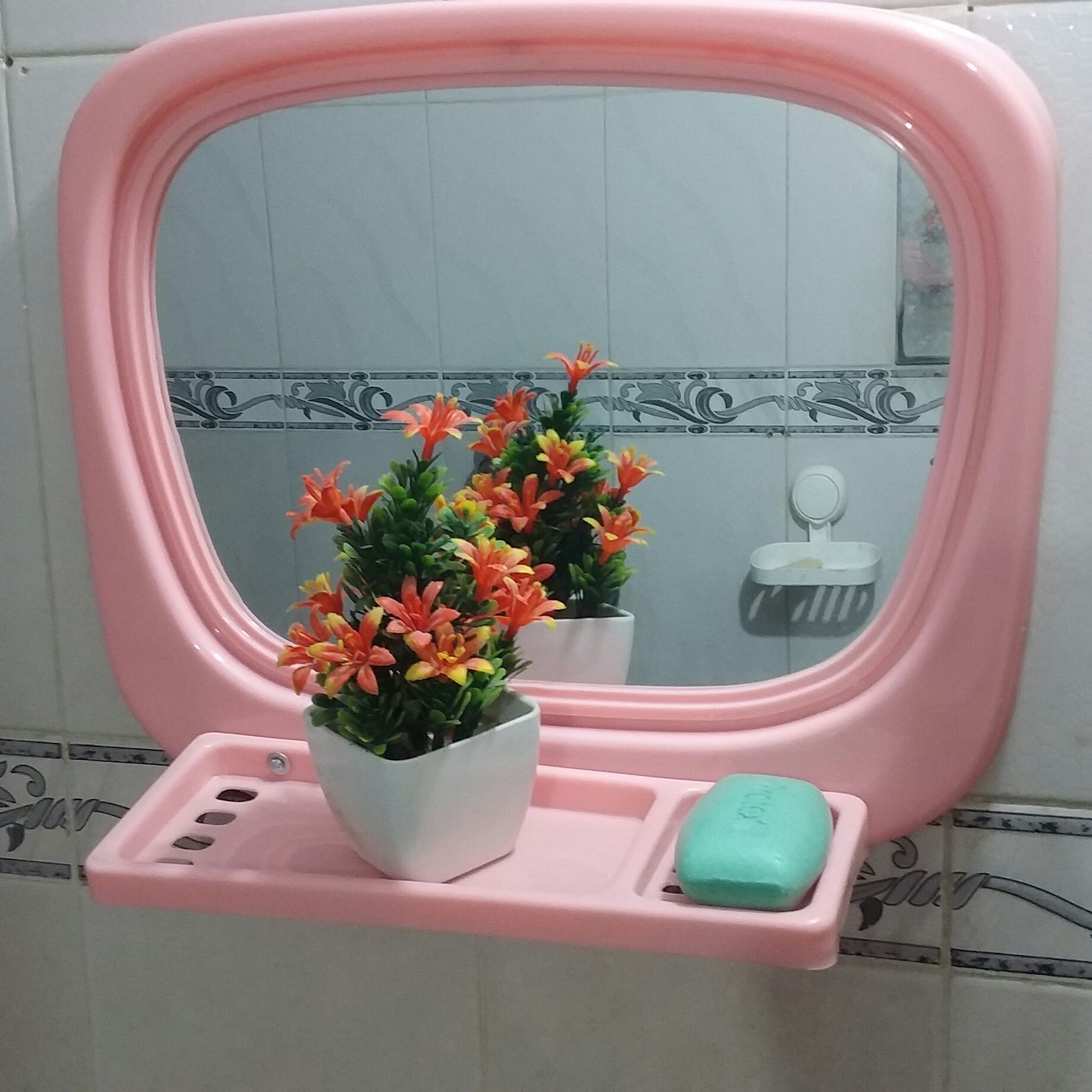 Bathroom Mirror with Shelf, Looking Mirror for Bathroom | Daraz.pk
