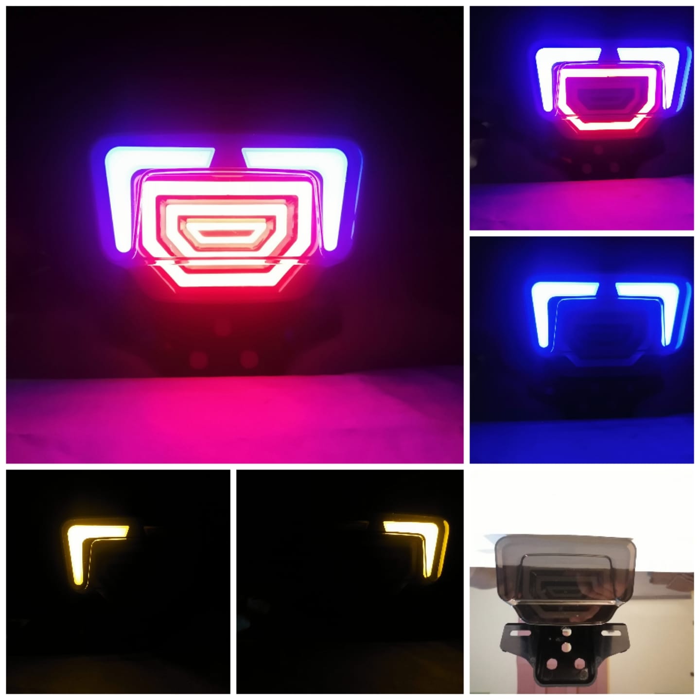 Bike Back Light Fancy Running DRL Backlight With Left Right Indicator ...