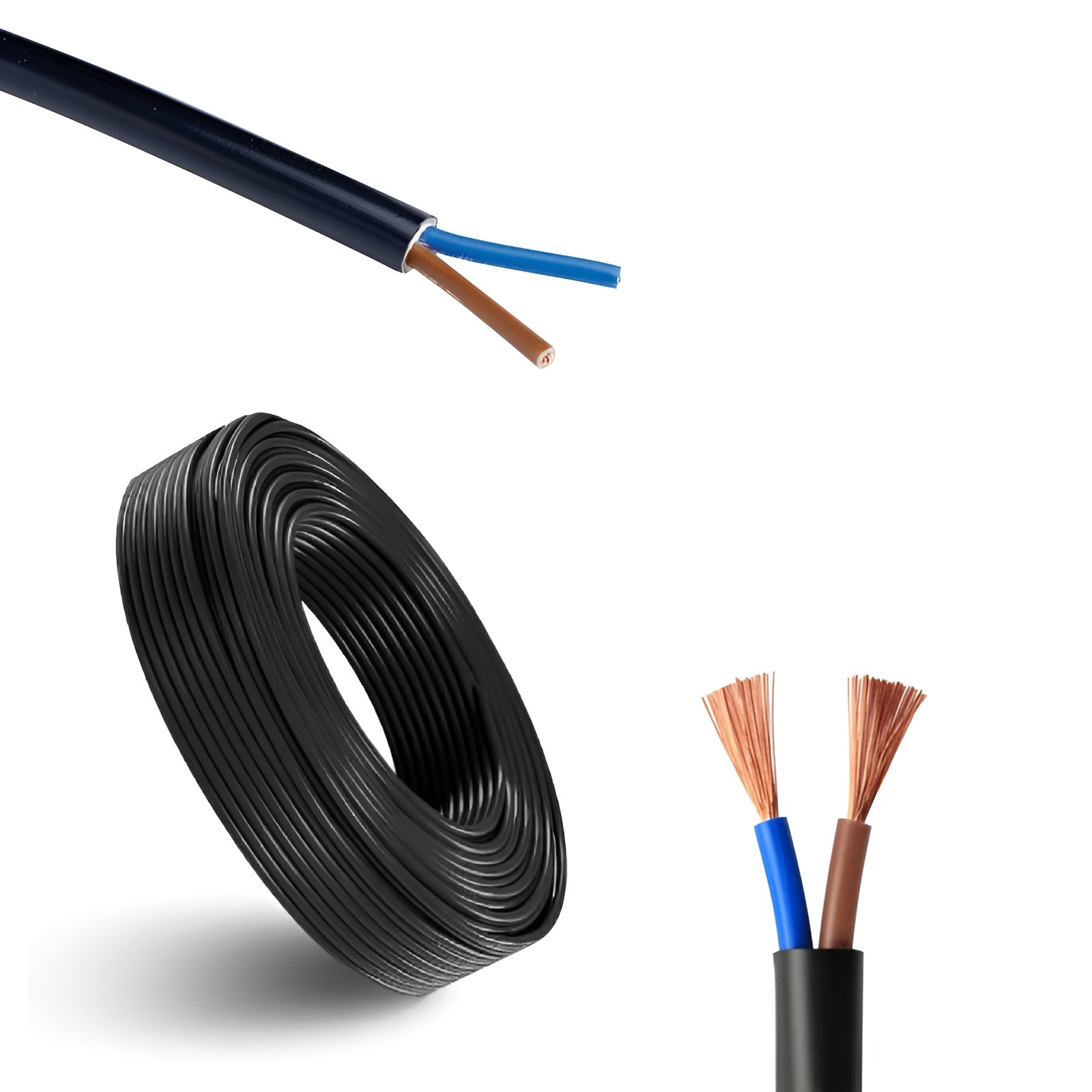 40/76 Copper Extension Cable Cord Wire Flexible PVC Extension Wire ...