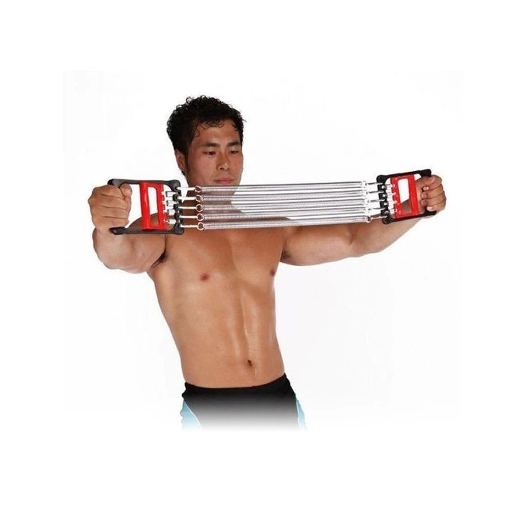 Iron Chest Expander - 5 Springs - Black | Daraz.pk