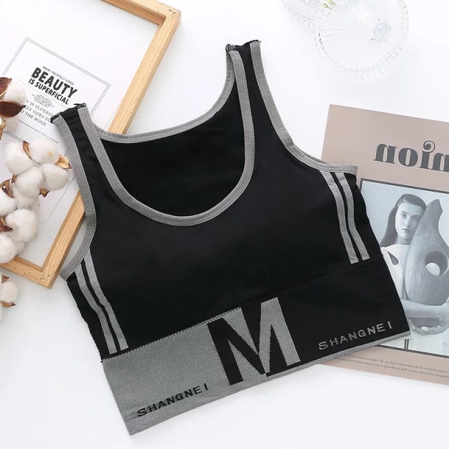 Sport Yoga Bra Sleeping Bra Vest M-Letter Wide | Daraz.pk
