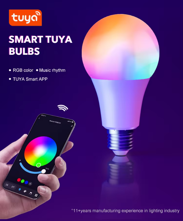 RGB LED Smart Bulb with Remote Control RGB LED Smart Bulb Smart Color ...
