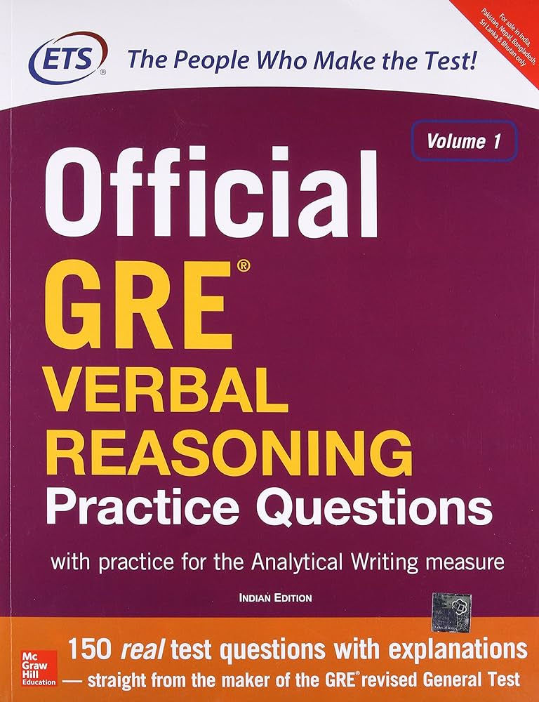 Official GRE Verbal Reasoning Practice Questions | Daraz.pk