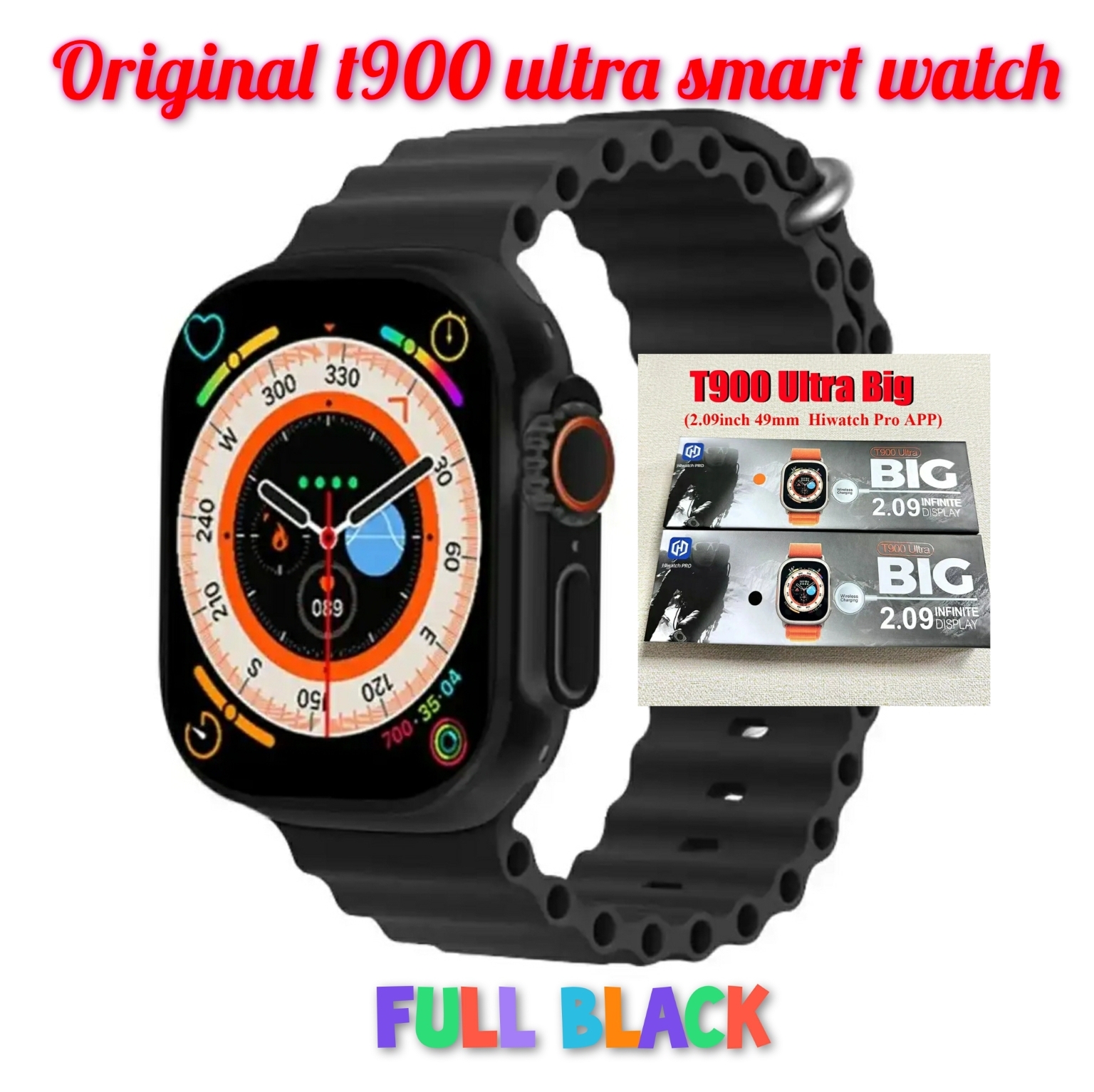 T900 Ultra Big 2.09 Display Smart Watch Series 8 - T 900 Ultra Smartwatch - T900 ultra ...