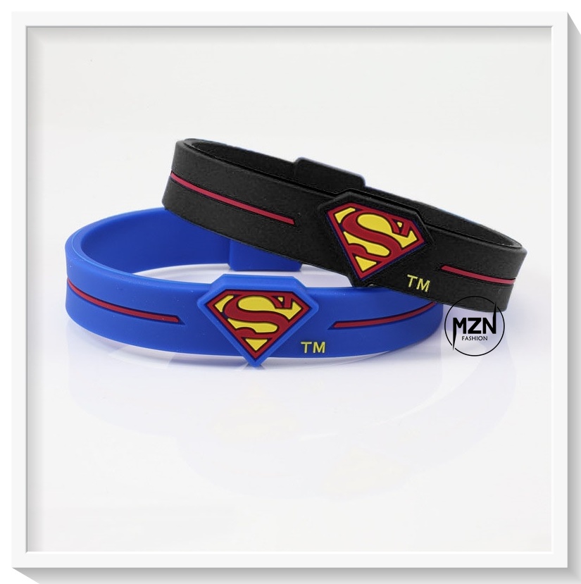 Fine Quality Superman Logo Silicon Wrist Band For Boys | Daraz.pk