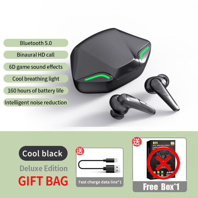 HLstar® NEW X15Pro Ear buds TWS Gaming Wireless Bluetooth Earphones Stereo 5.0 Headset Sport ...