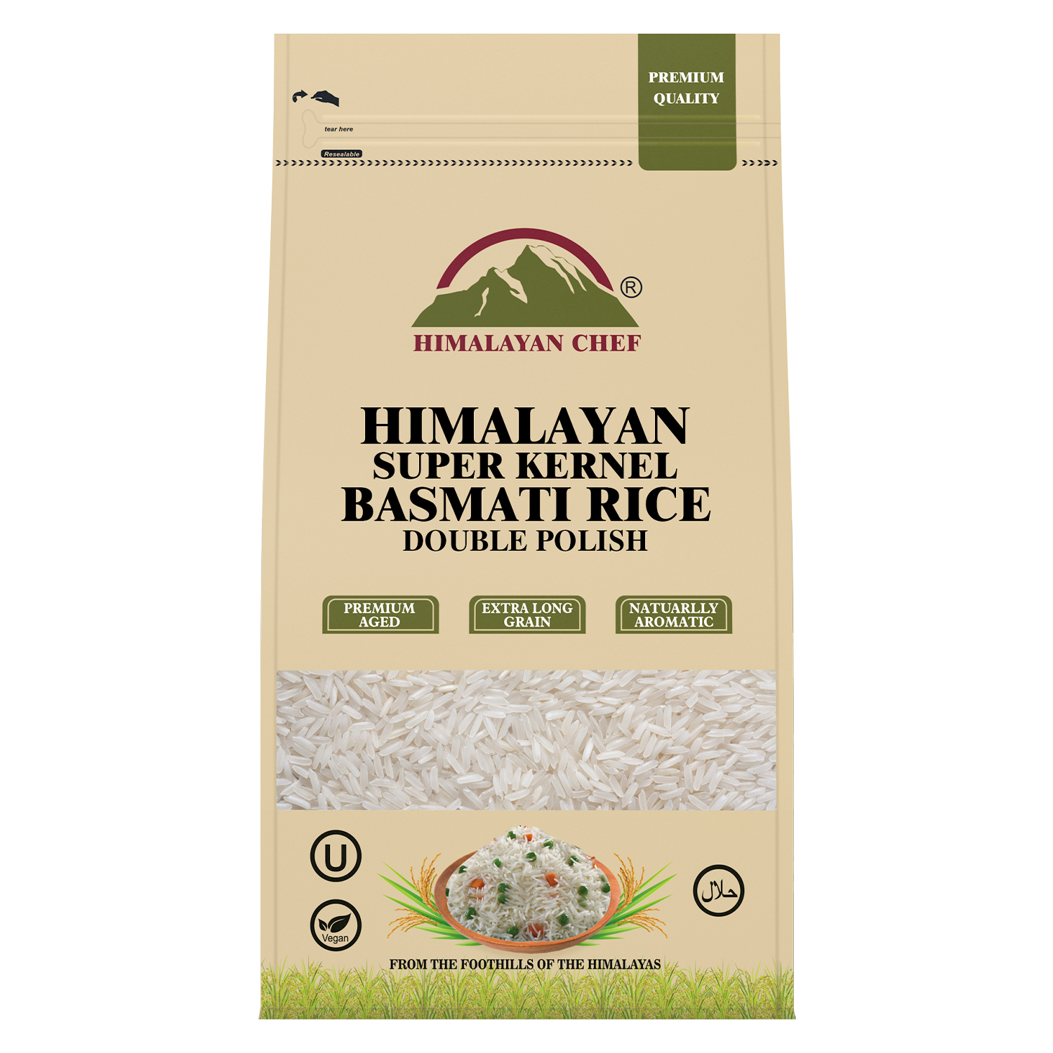 Himalayan Double Polish Super Kernel Basmati Rice - 4.5KG | King of ...