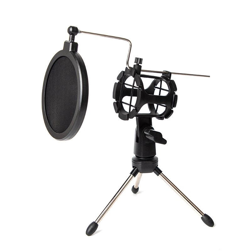 Adjustable Microphone Stand with Pop Filter Cover | Daraz.pk