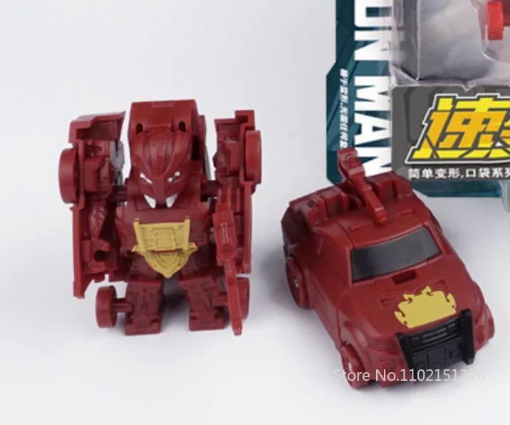 Mini Transformation Robot Kit Toys 2 In 1 Deformed Car Toy Robots Toys ...