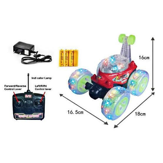 Remote Control RC Stunt Car Toy 360° Rotating Flip Light For Kids ...